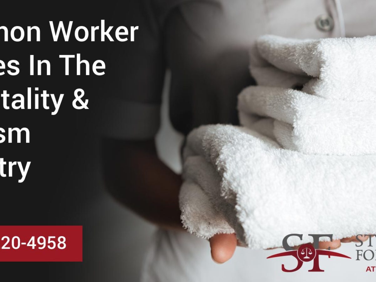 Common Work Injuries In The Hospitality & Tourism Industry